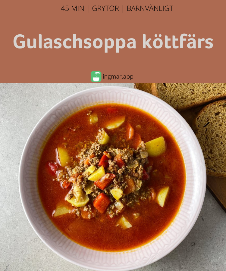 Gulaschsoppa köttfärs