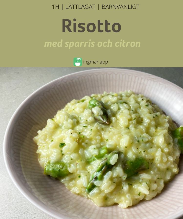 Risotto med sparris och citron