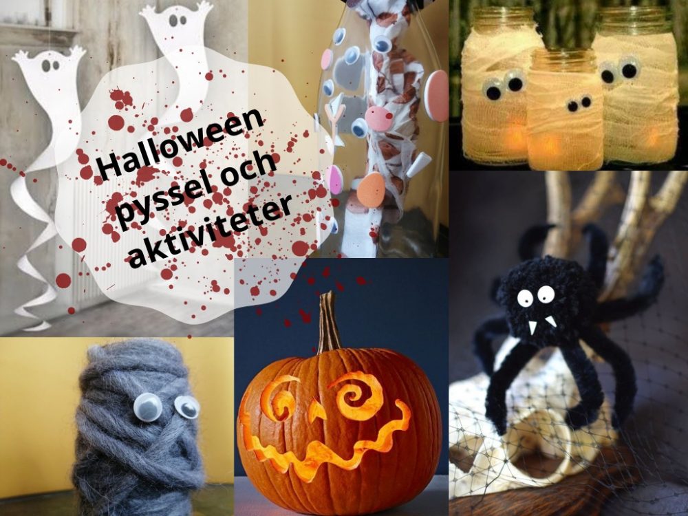 Halloween pyssel och dekoration